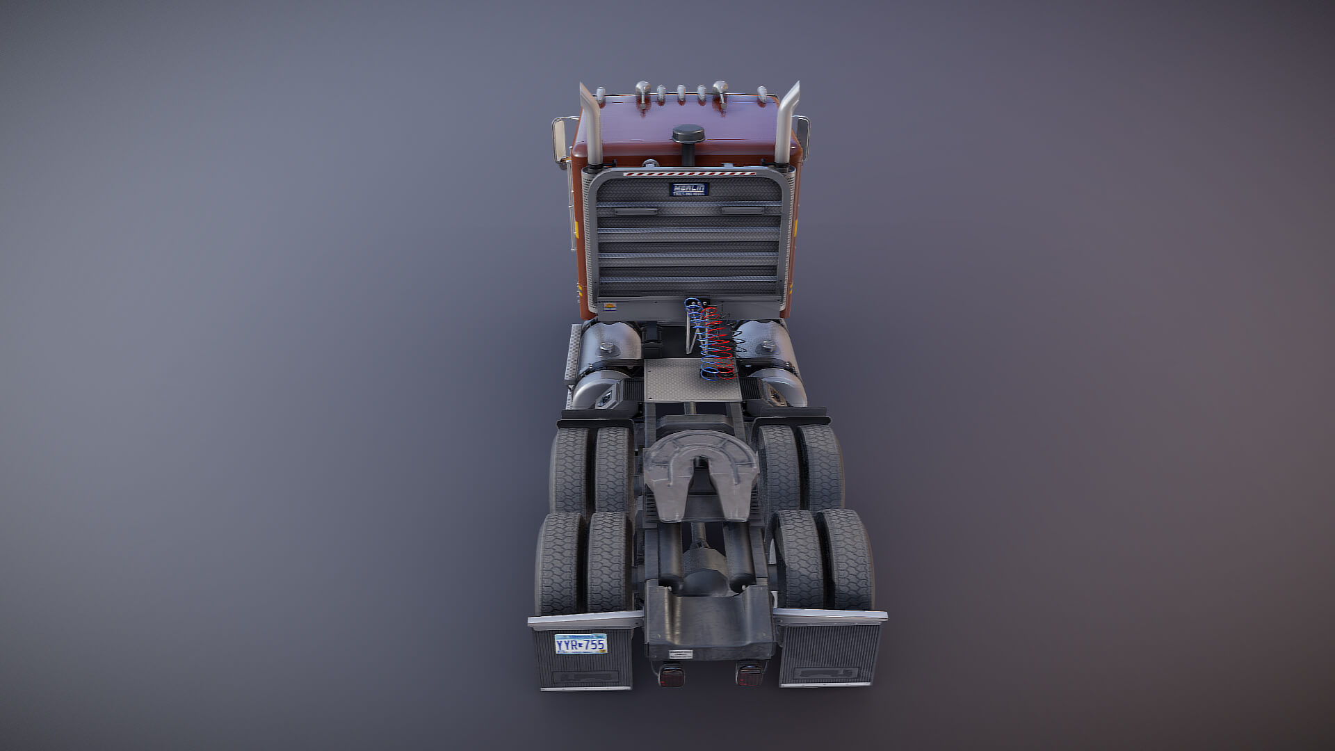 Freightliner Powerliner Semitruck - 3D Model by Veaceslav Condraciuc