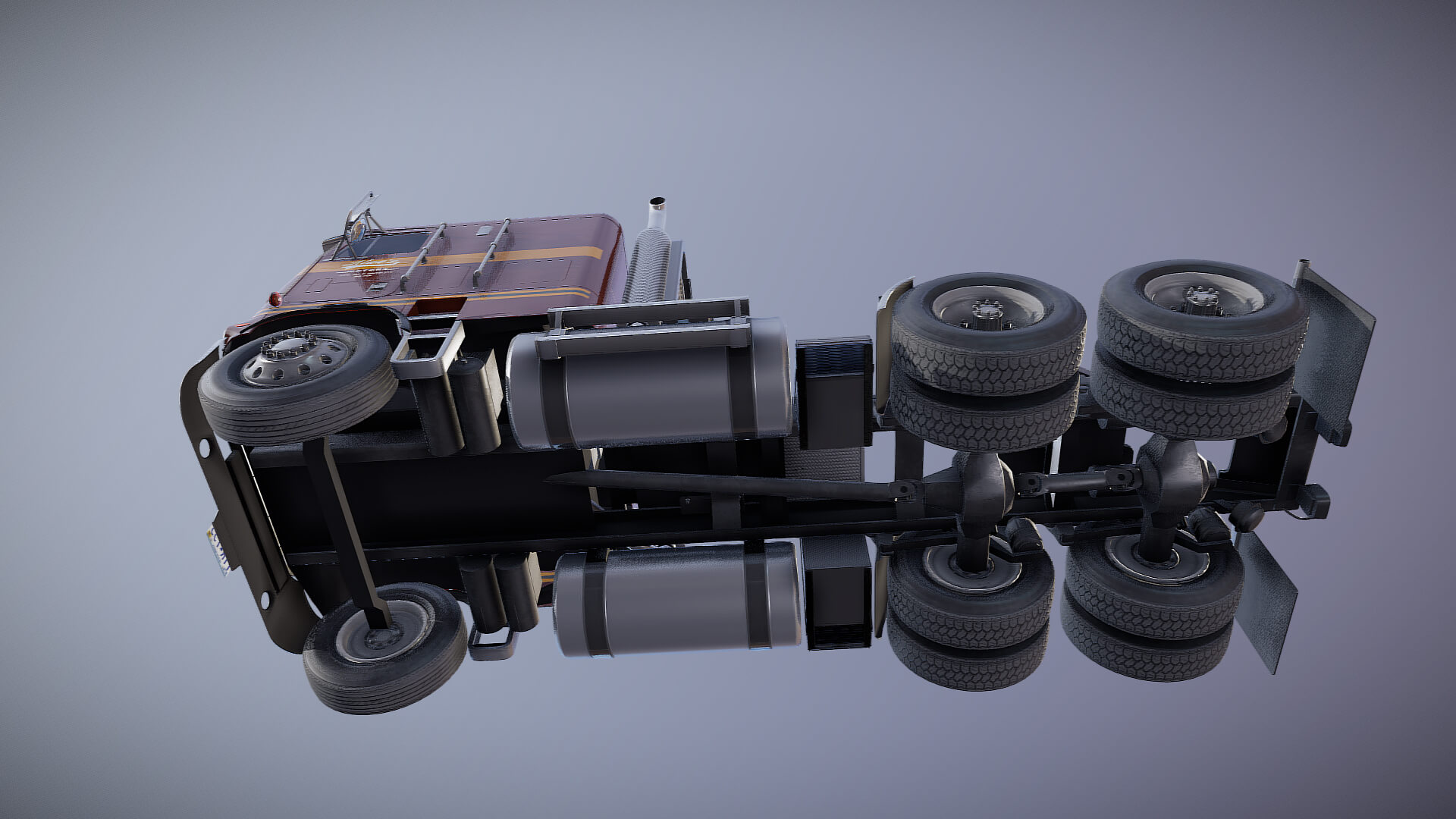 Freightliner Powerliner Semitruck - 3D Model by Veaceslav Condraciuc