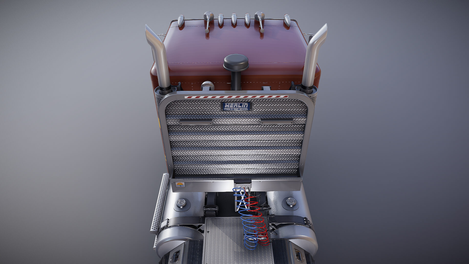 Freightliner Powerliner Semitruck - 3D Model by Veaceslav Condraciuc