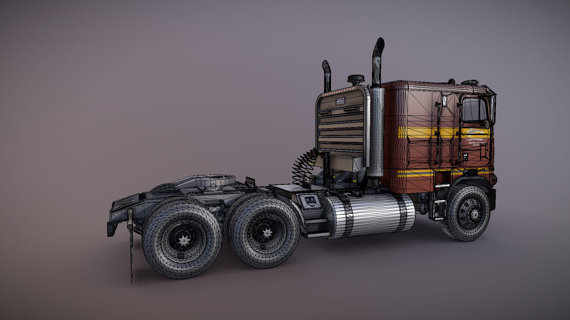 Freightliner Powerliner Semitruck - 3D Model by Veaceslav Condraciuc