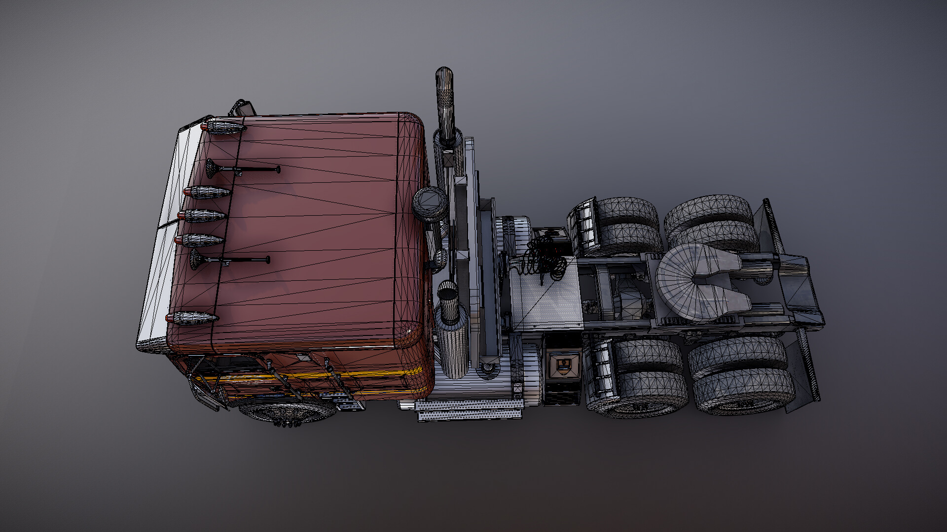 Freightliner Powerliner Semitruck - 3D Model by Veaceslav Condraciuc