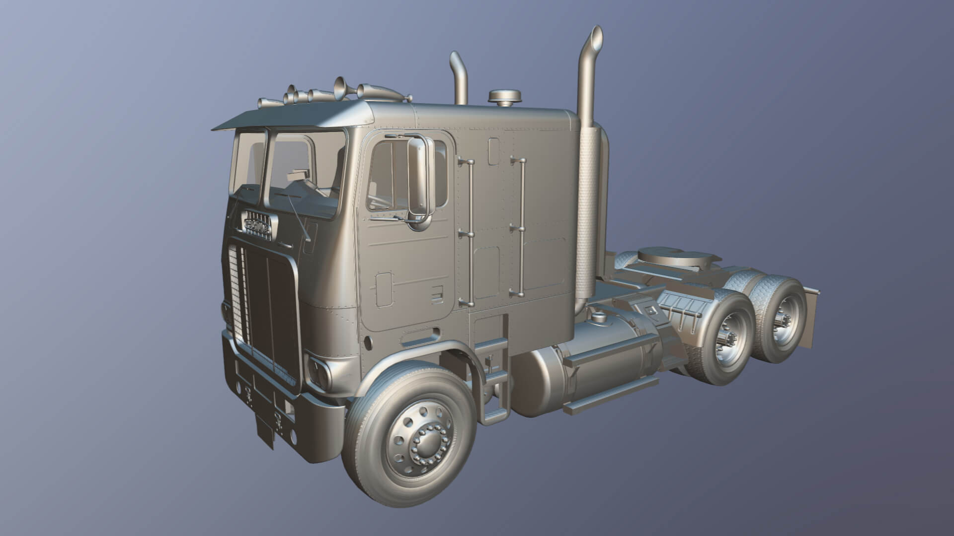 Freightliner Powerliner Semitruck - 3D Model by Veaceslav Condraciuc
