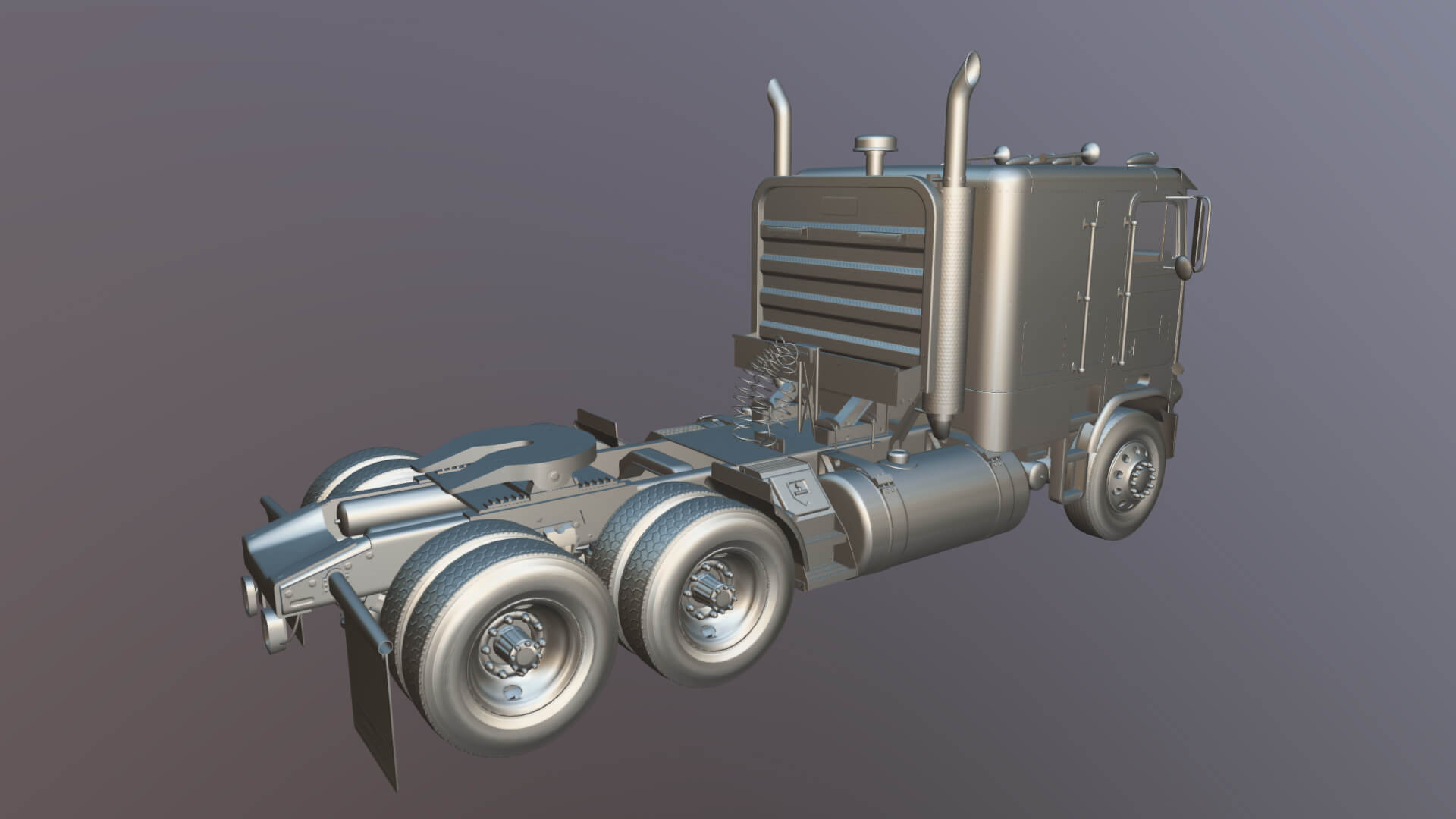 Freightliner Powerliner Semitruck - 3D Model by Veaceslav Condraciuc