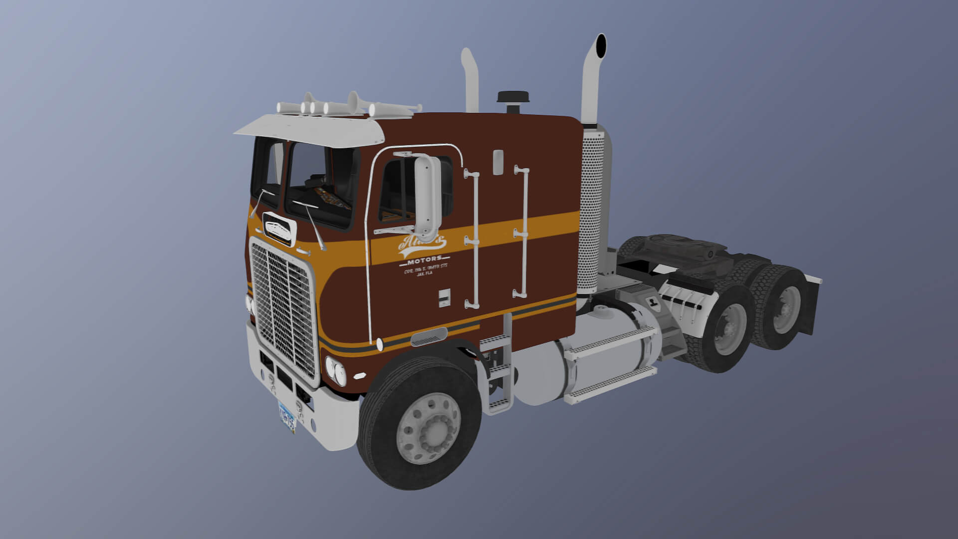 Freightliner Powerliner Semitruck - 3D Model by Veaceslav Condraciuc