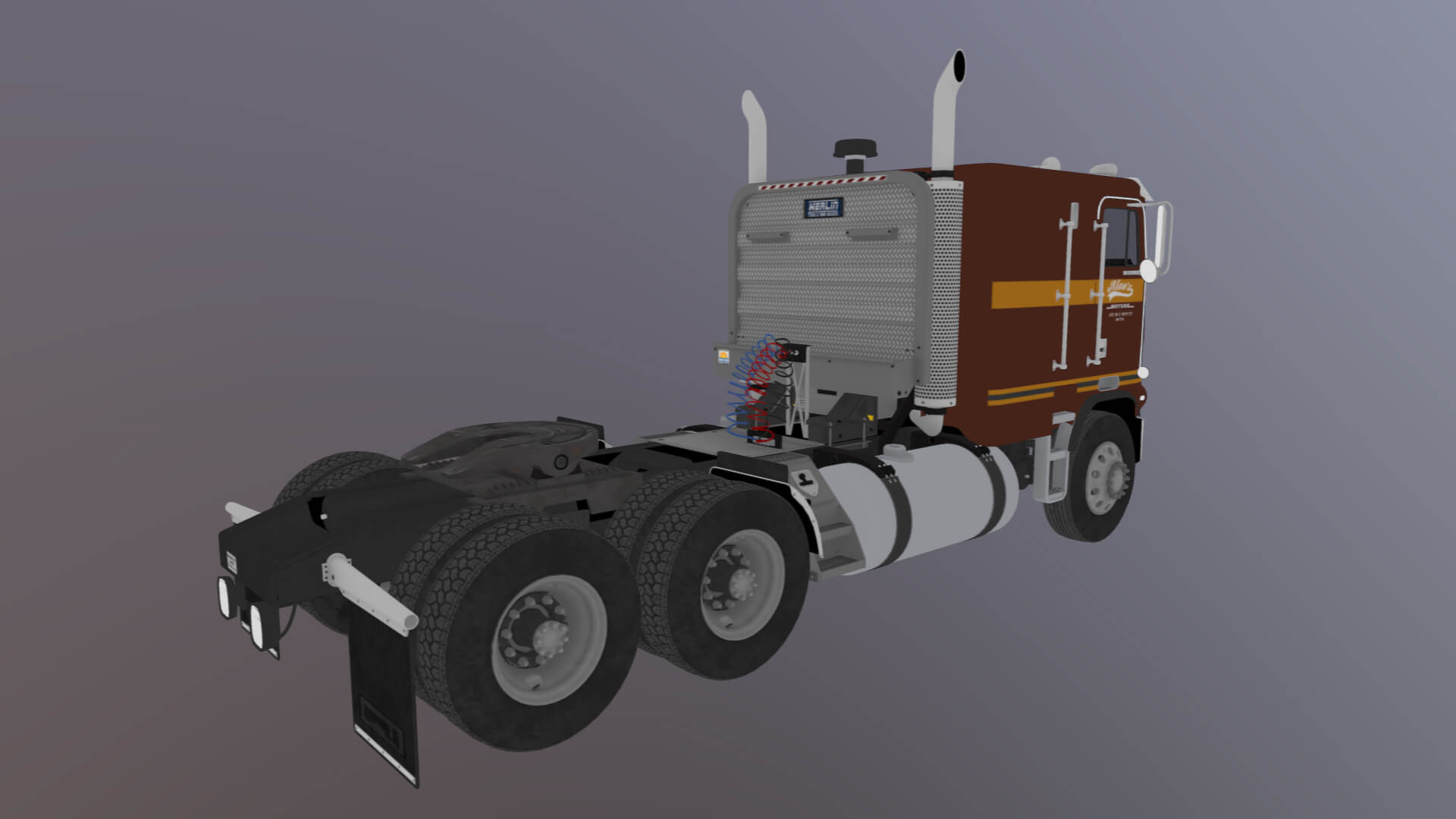 Freightliner Powerliner Semitruck - 3D Model by Veaceslav Condraciuc