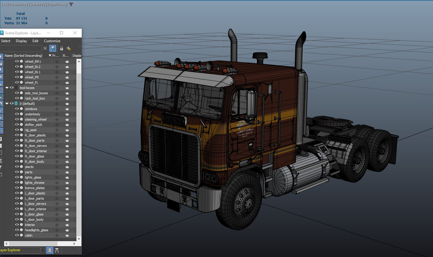 Freightliner Powerliner Semitruck - 3D Model by Veaceslav Condraciuc