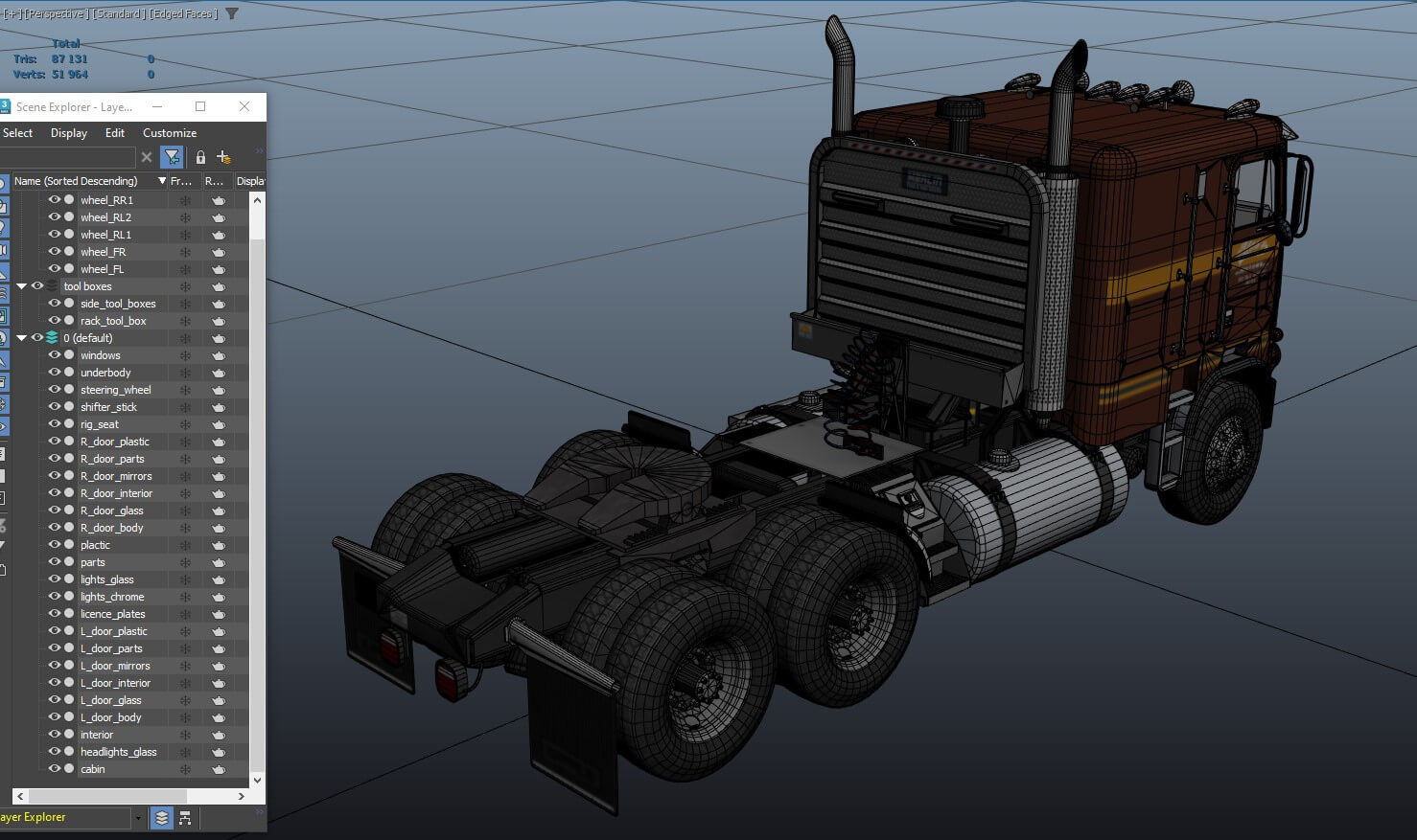 Freightliner Powerliner Semitruck - 3D Model by Veaceslav Condraciuc