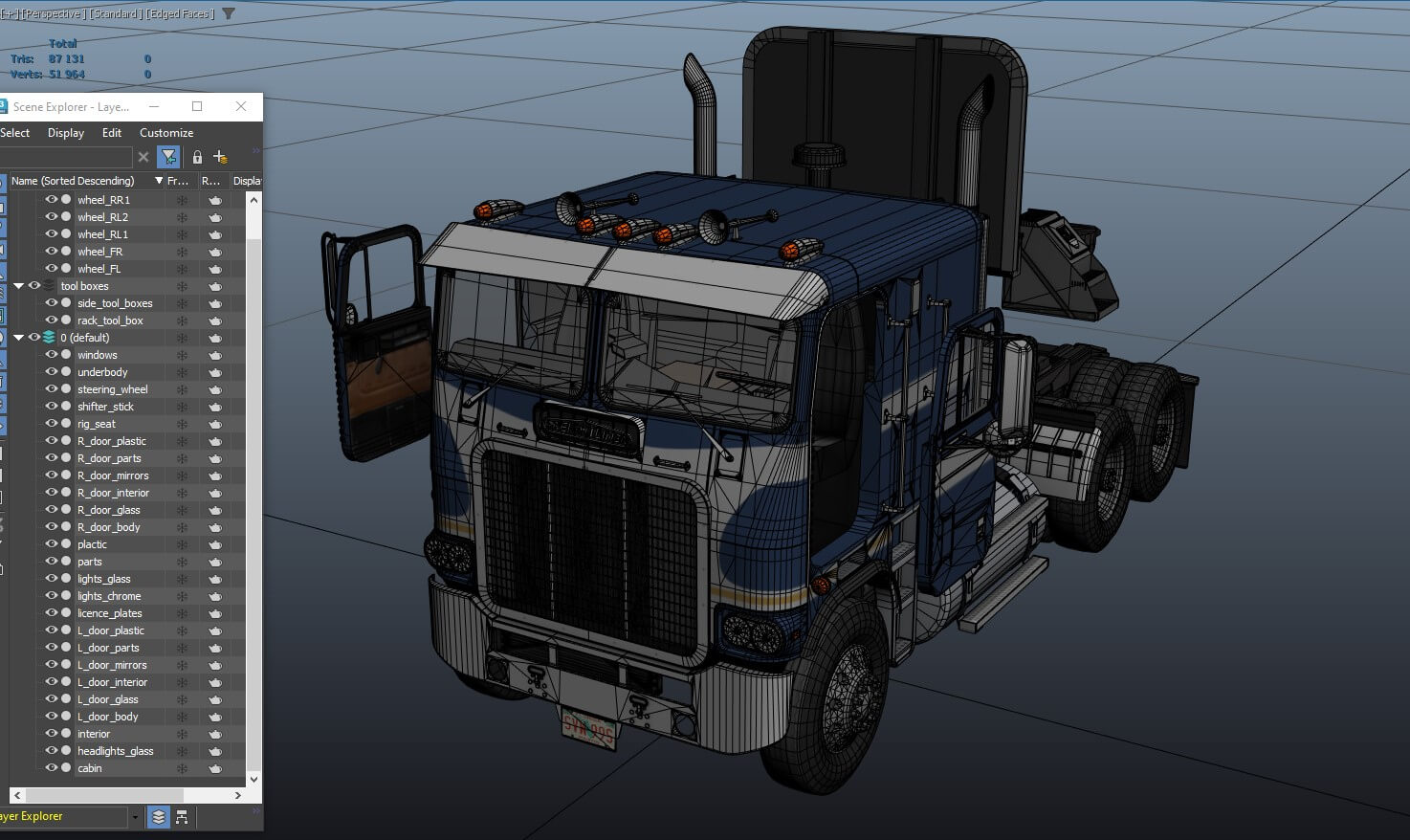 Freightliner Powerliner Semitruck - 3D Model by Veaceslav Condraciuc