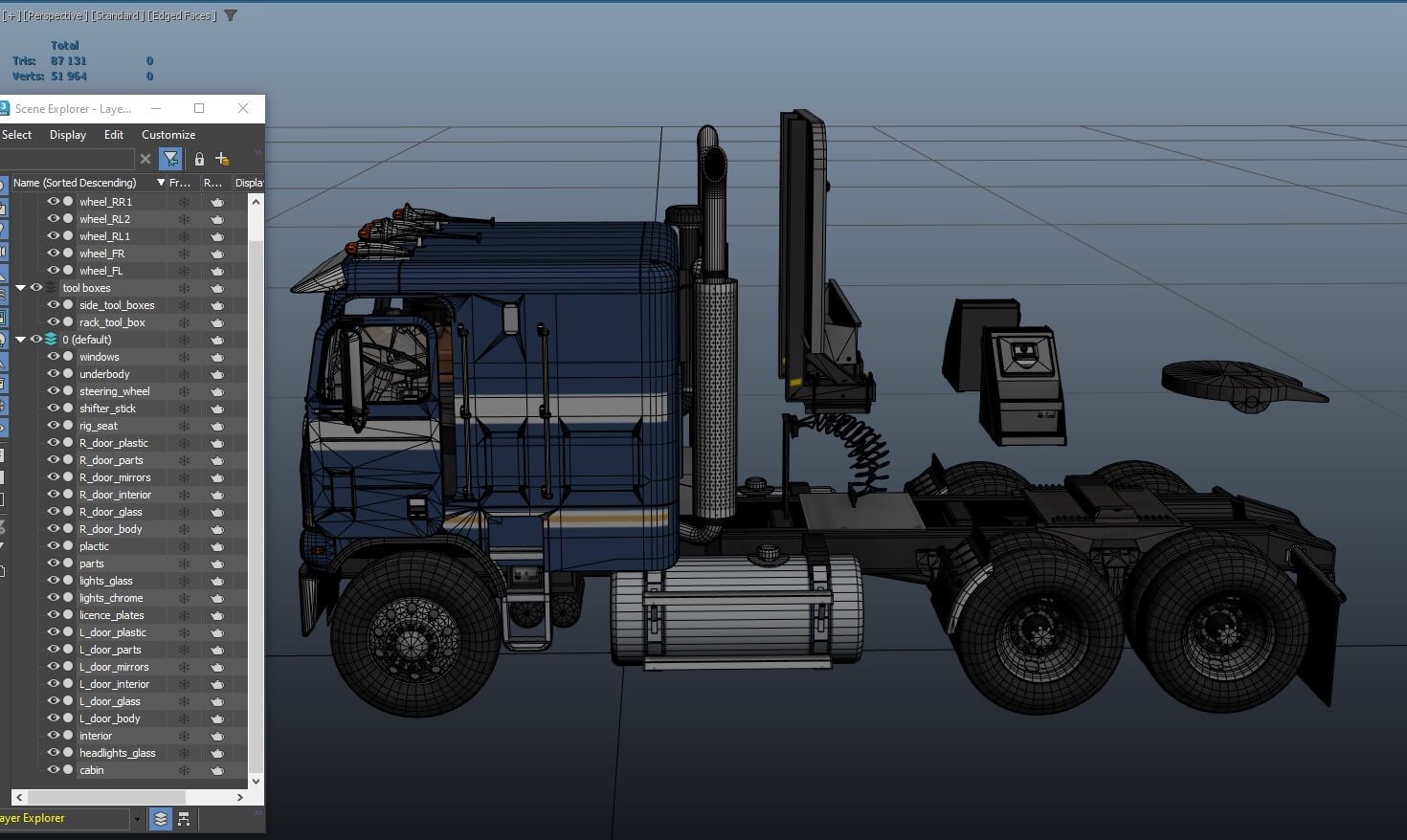 Freightliner Powerliner Semitruck - 3D Model by Veaceslav Condraciuc
