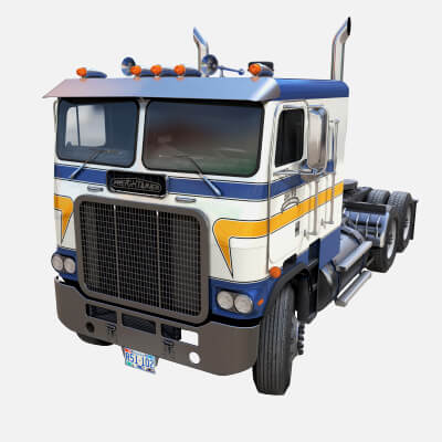 Freightliner Powerliner Semitruck - 3D Model by Veaceslav Condraciuc