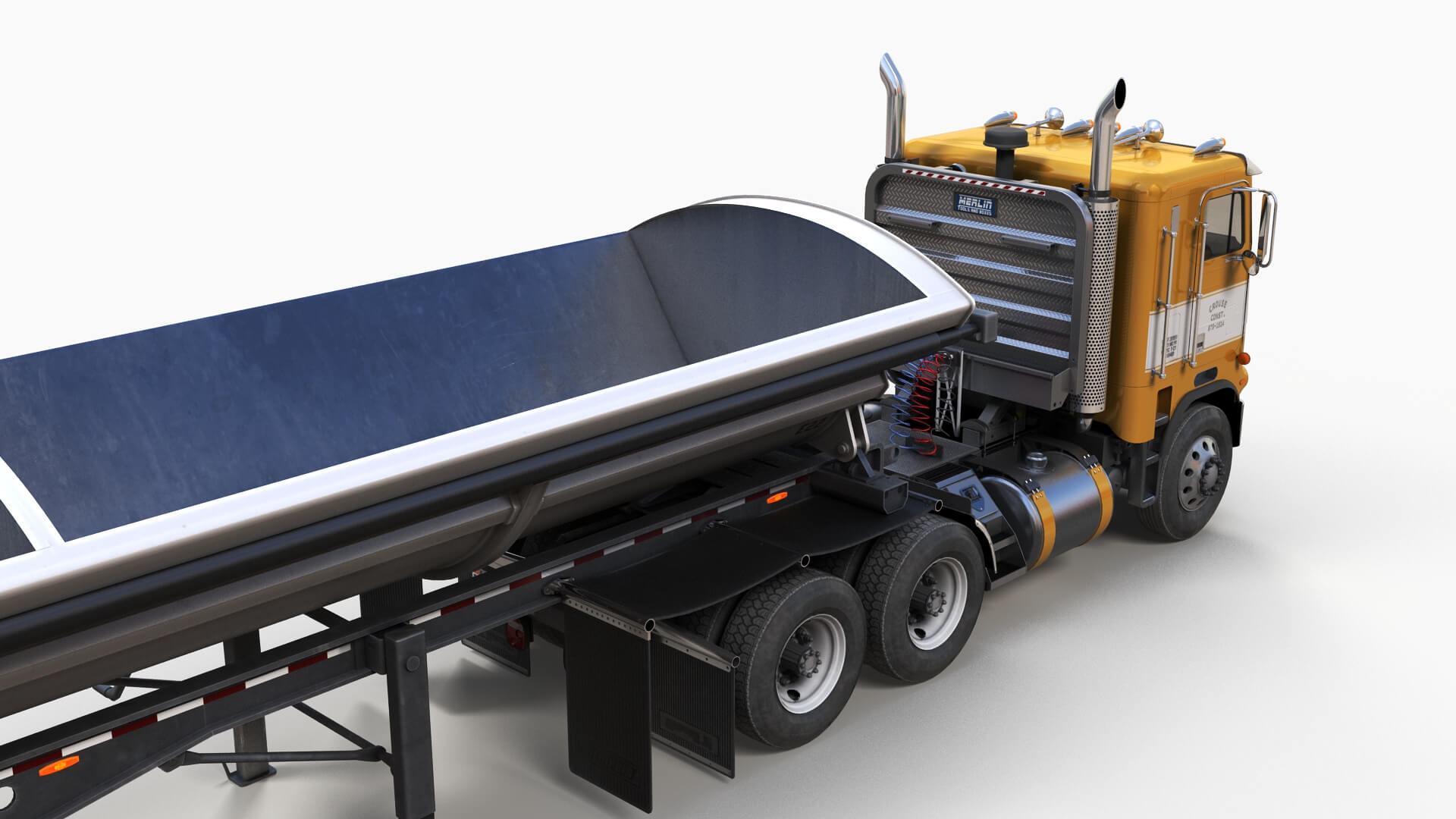 Freightliner Powerliner Side Tipper Road Train - 3D Model by Veaceslav ...