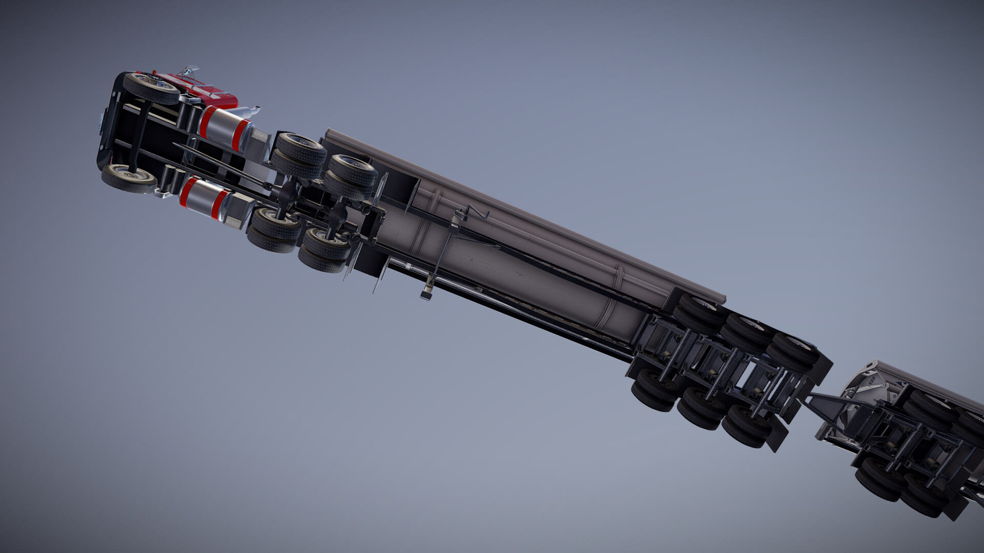 Freightliner Powerliner Side Tipper Road Train - 3D Model by Veaceslav ...