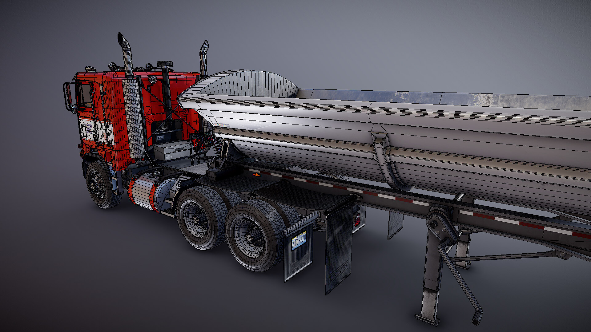 Freightliner Powerliner Side Tipper Road Train - 3D Model by Veaceslav ...