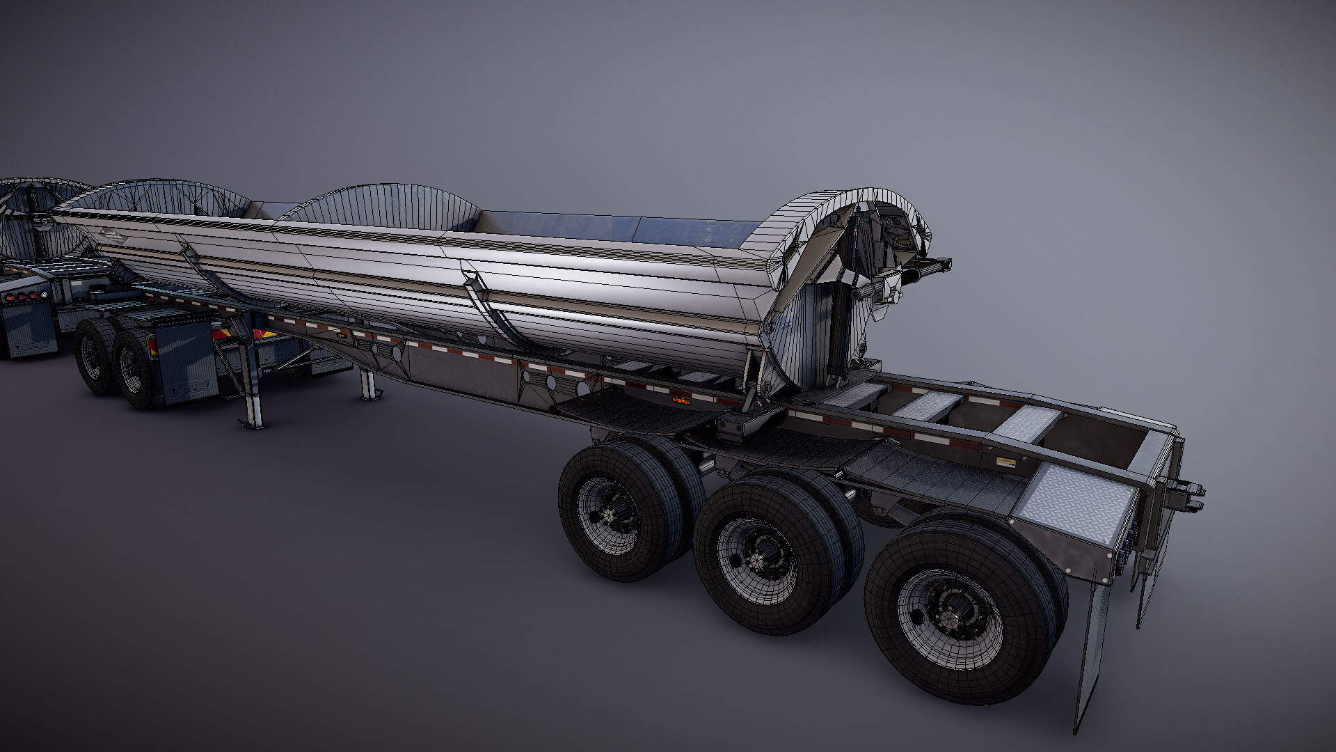 Freightliner Powerliner Side Tipper Road Train - 3D Model by Veaceslav ...