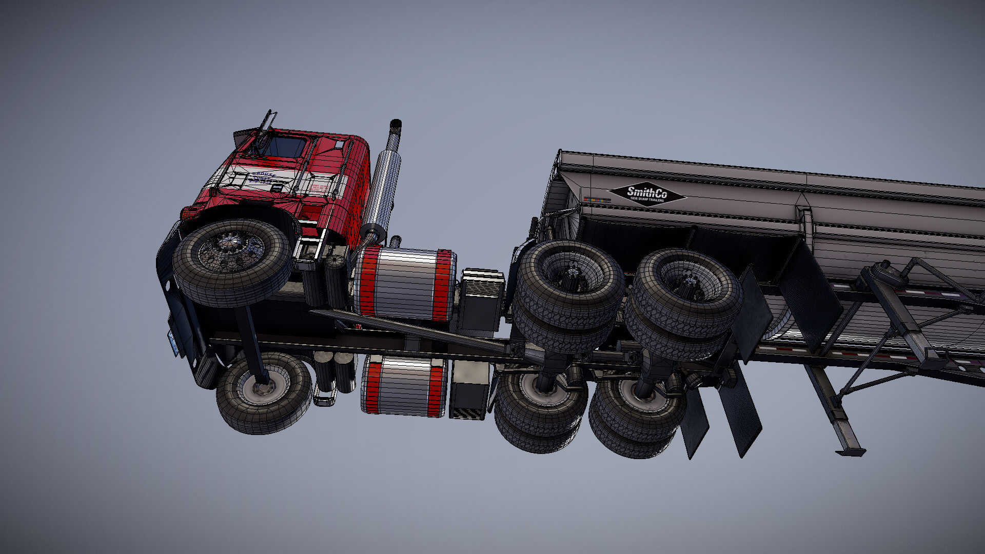 Freightliner Powerliner Side Tipper Road Train - 3D Model by Veaceslav ...