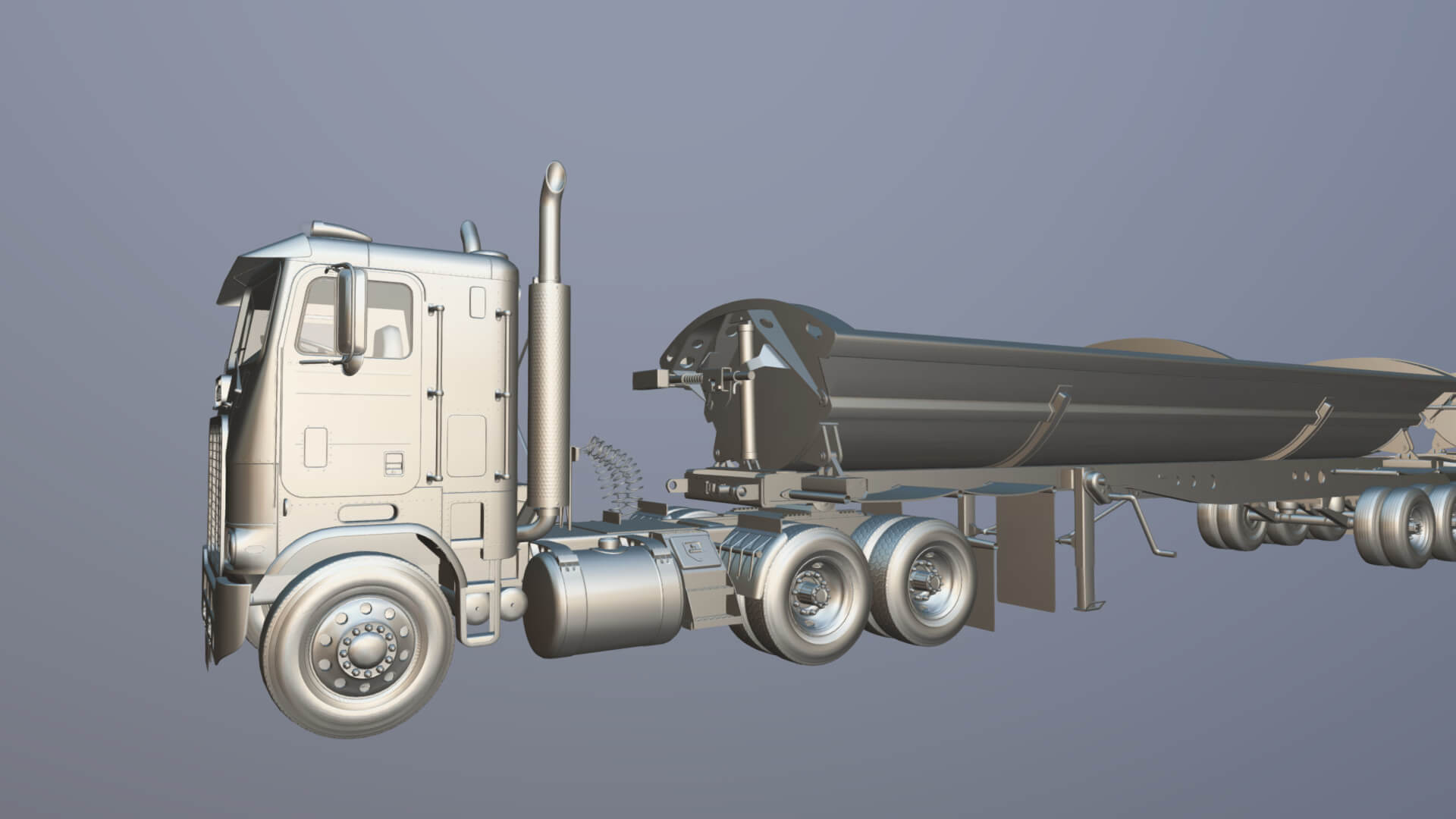 Freightliner Powerliner Side Tipper Road Train - 3D Model by Veaceslav ...