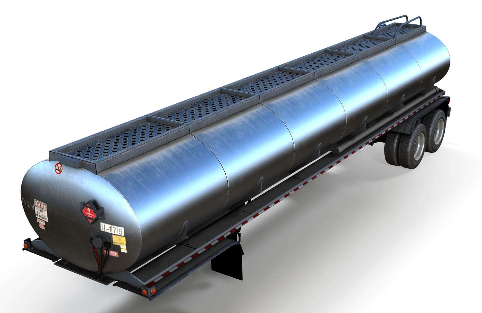Fuel Tanker Trailer - 3D Model by Veaceslav Condraciuc