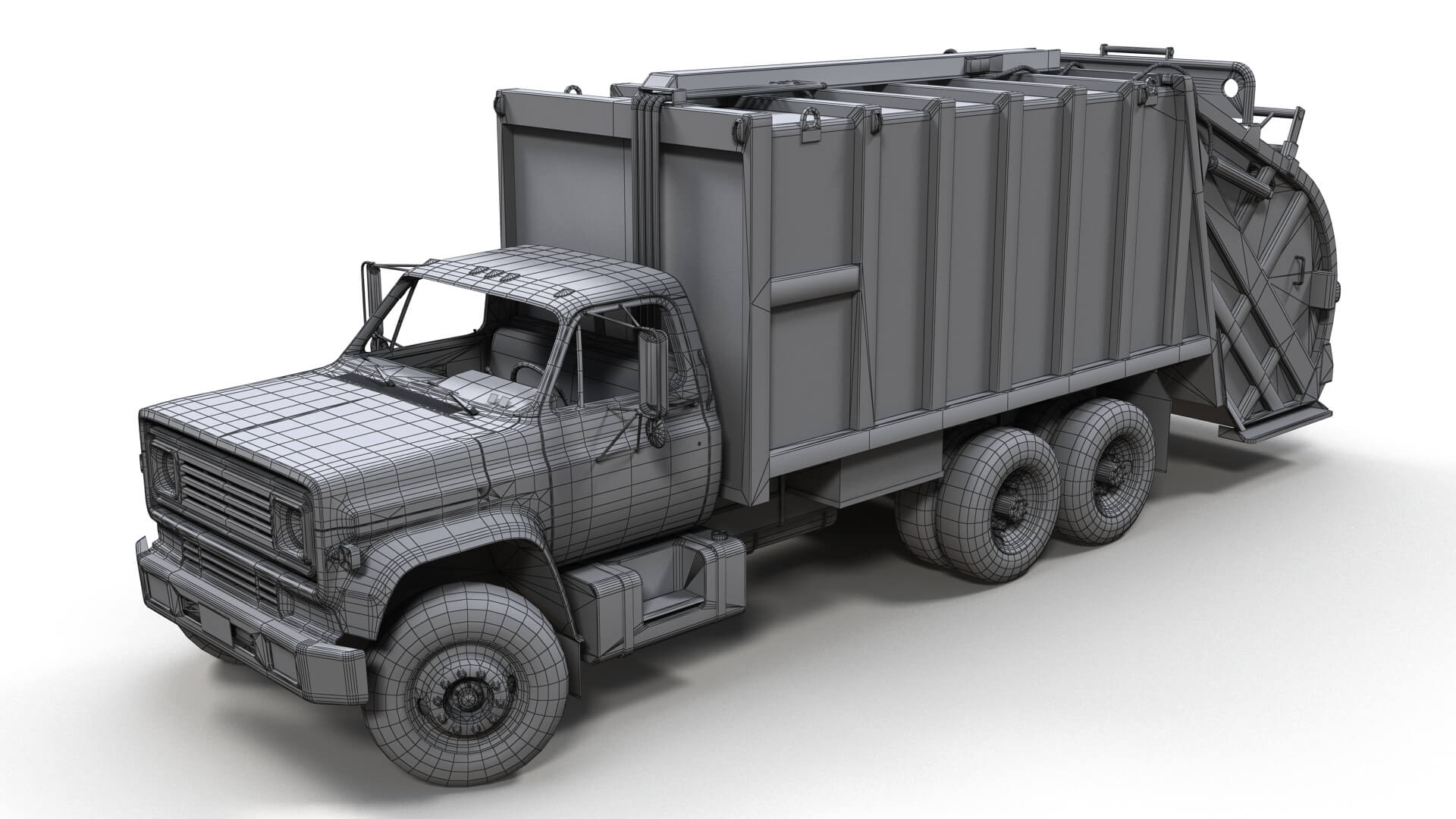 Garbage Truck - 3D Model by Veaceslav Condraciuc