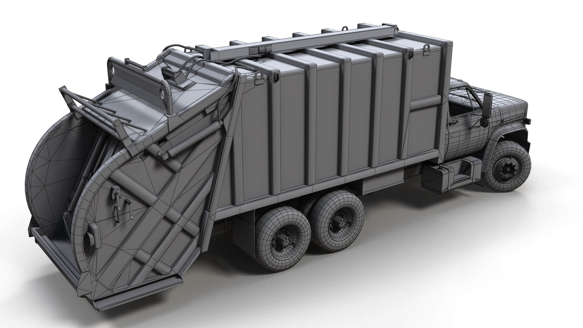 Garbage Truck - 3D Model by Veaceslav Condraciuc