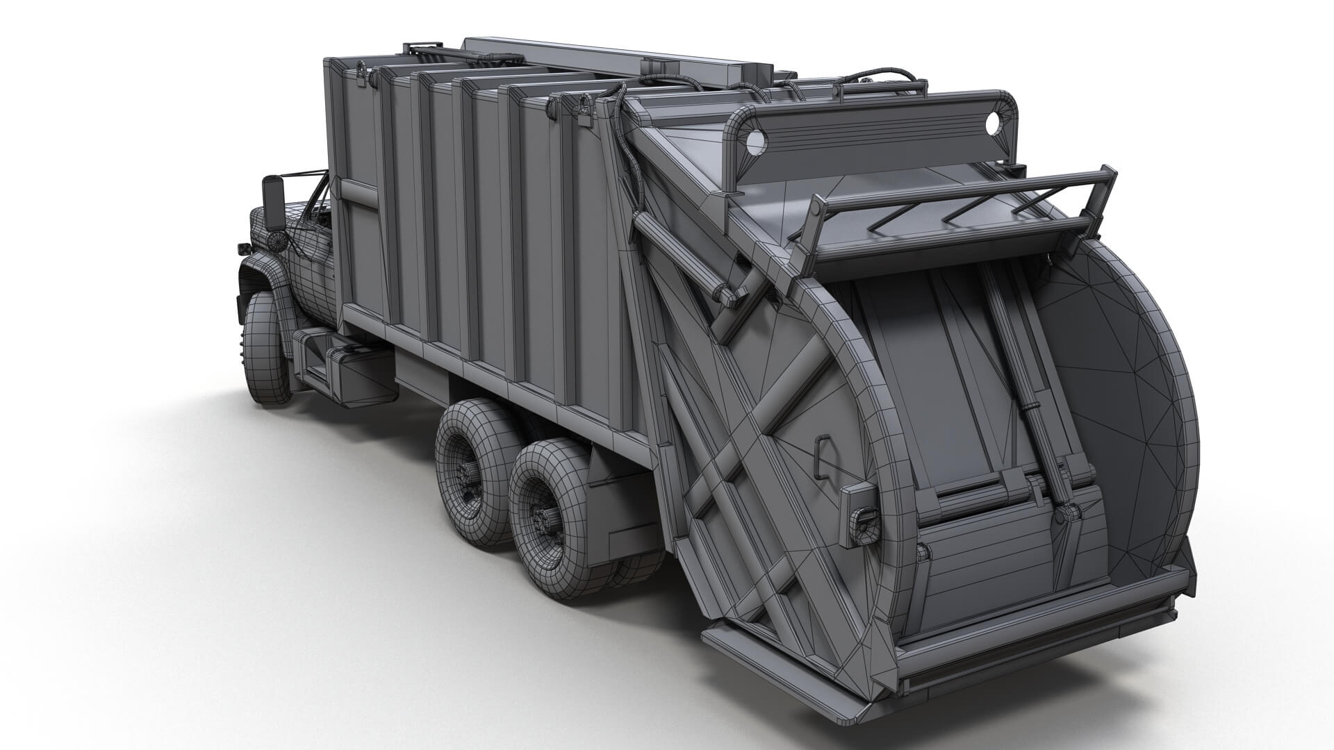 Garbage Truck - 3D Model by Veaceslav Condraciuc