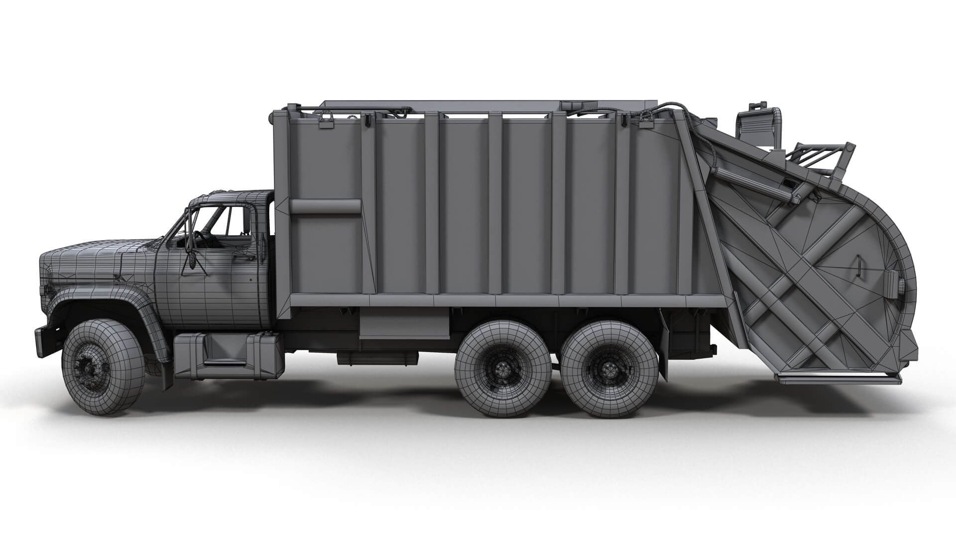 Garbage Truck - 3D Model by Veaceslav Condraciuc