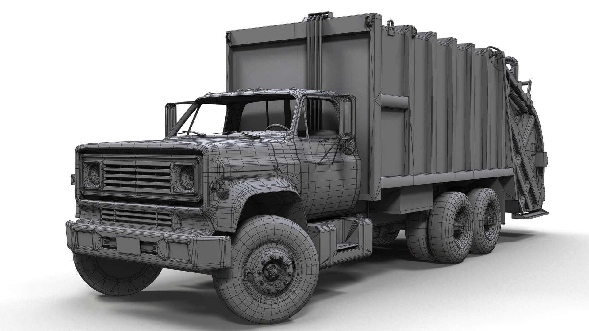 Garbage Truck - 3D Model by Veaceslav Condraciuc