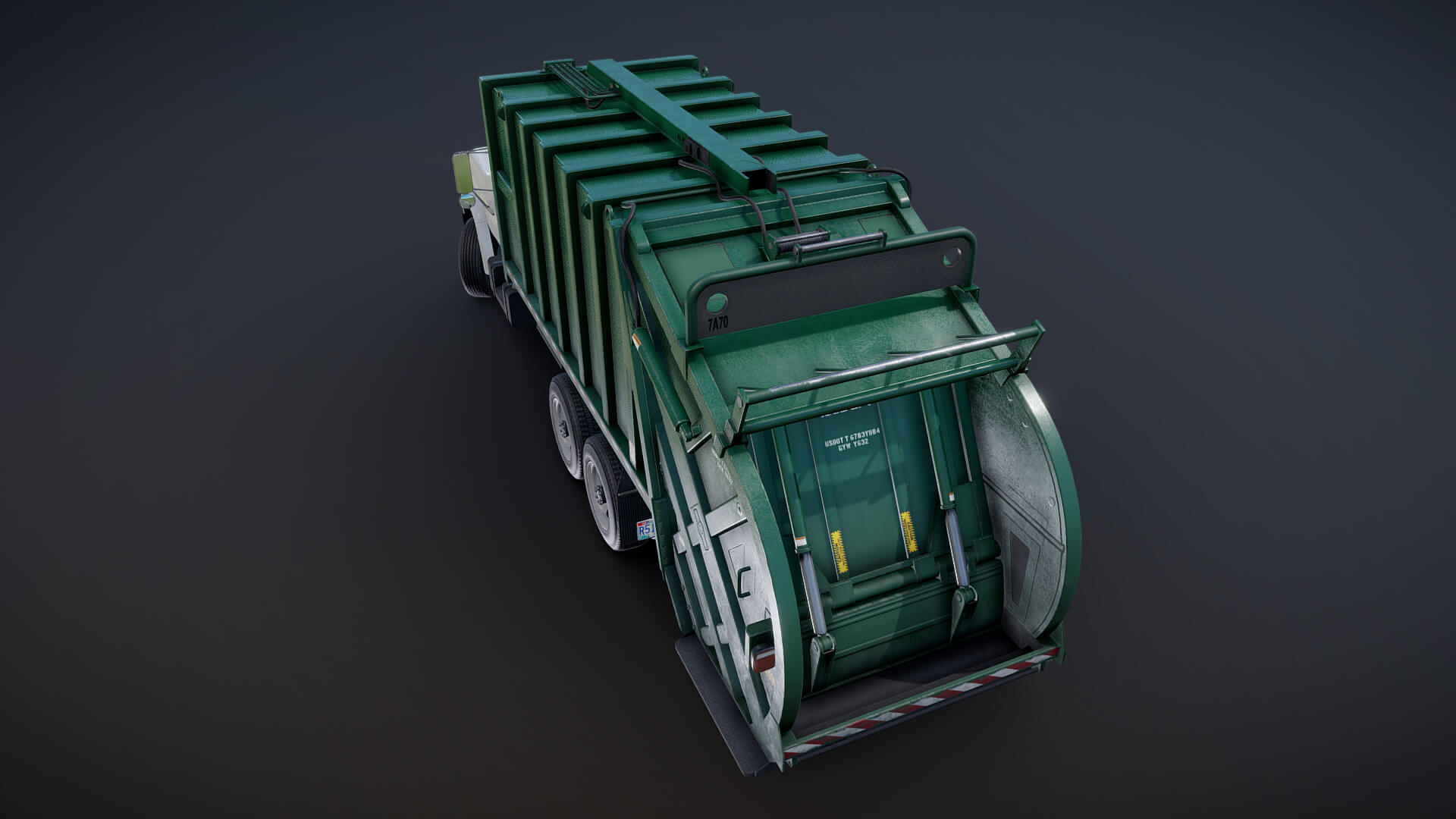 Garbage Truck - 3D Model by Veaceslav Condraciuc