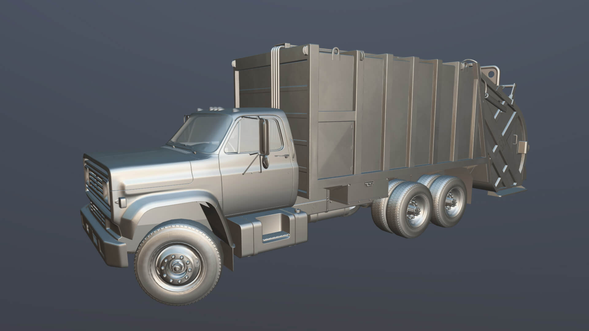 Garbage Truck - 3D Model by Veaceslav Condraciuc