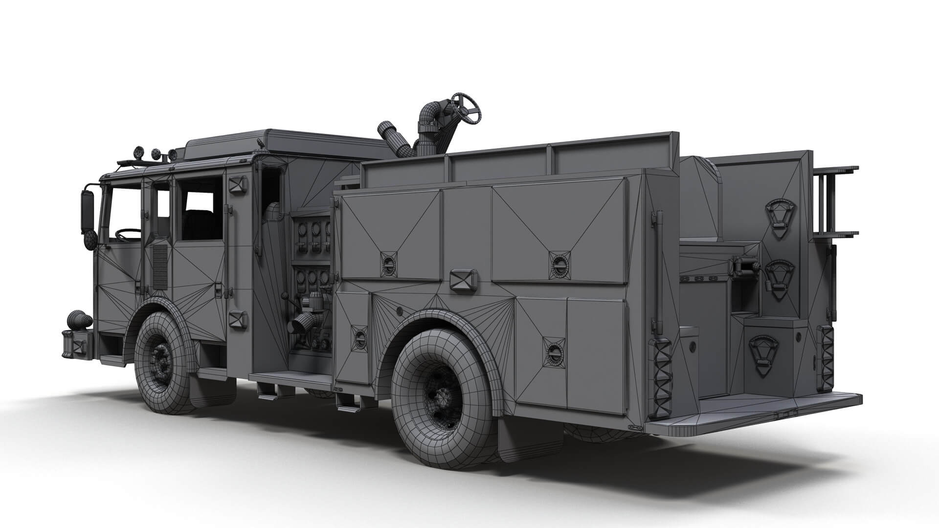 Generic Fire Truck - 3D Model by Veaceslav Condraciuc