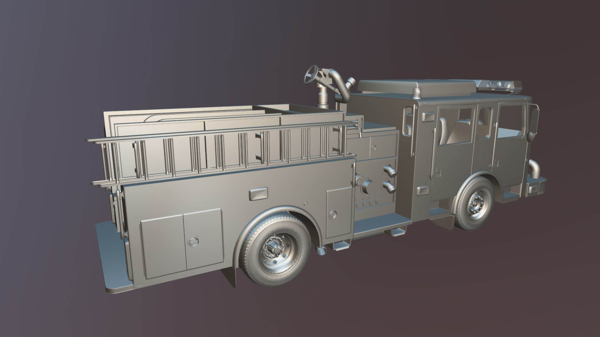 Generic Fire Truck - 3D Model by Veaceslav Condraciuc