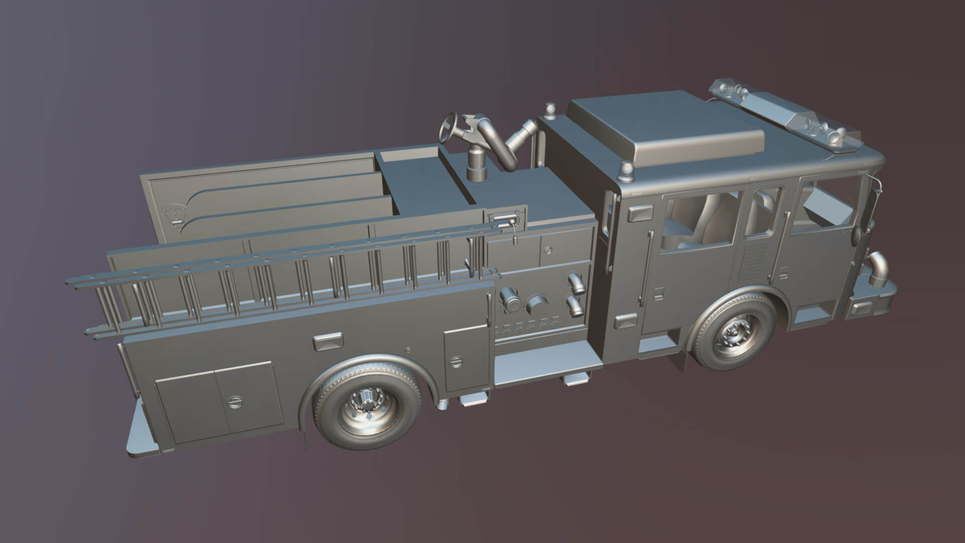 Generic Fire Truck - 3D Model by Veaceslav Condraciuc