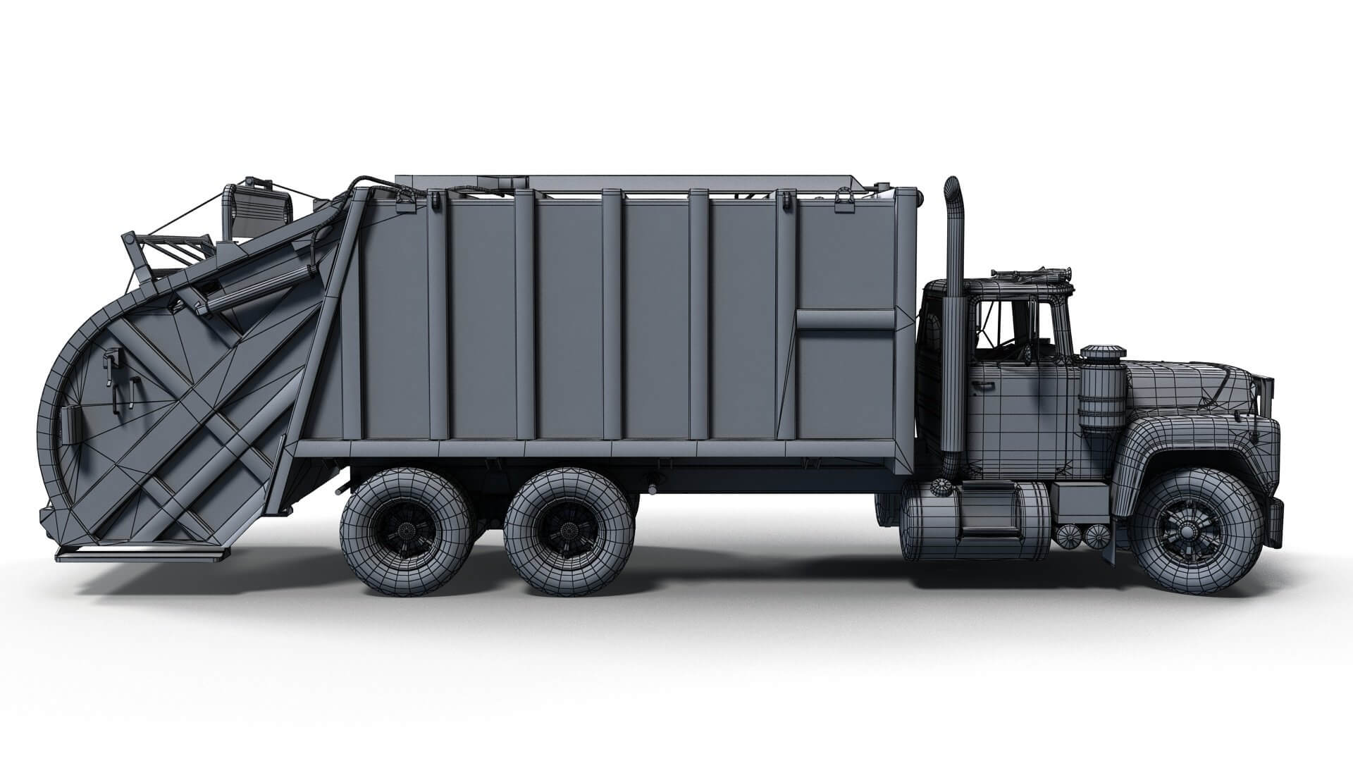 Generic Garbage Truck - 3D Model by Veaceslav Condraciuc