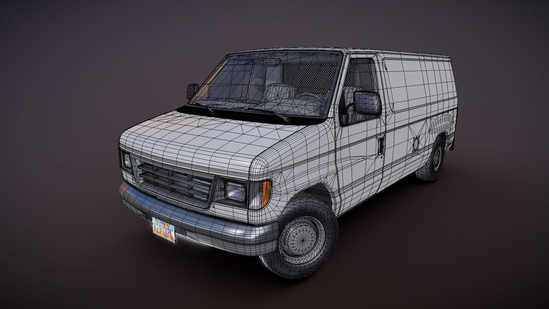 Generic Industrial Van - 3D Model by Veaceslav Condraciuc