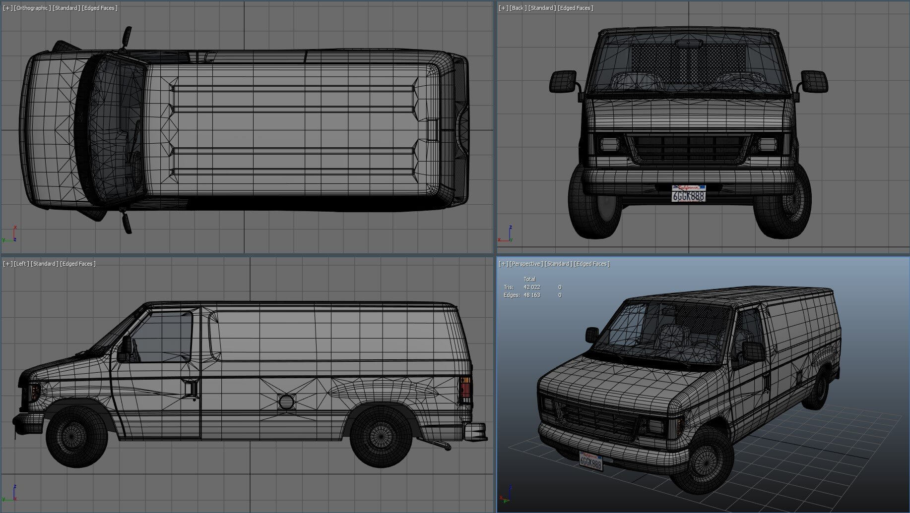 Generic Industrial Van - 3D Model by Veaceslav Condraciuc