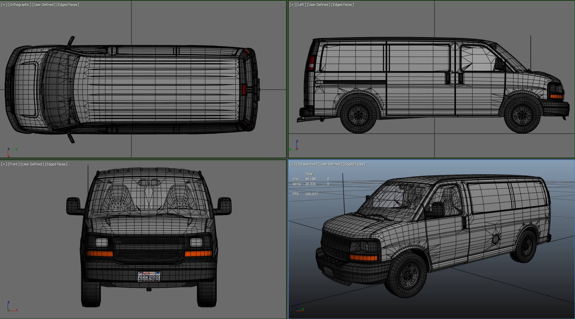 Generic Industrial Van - 3D Model by Veaceslav Condraciuc