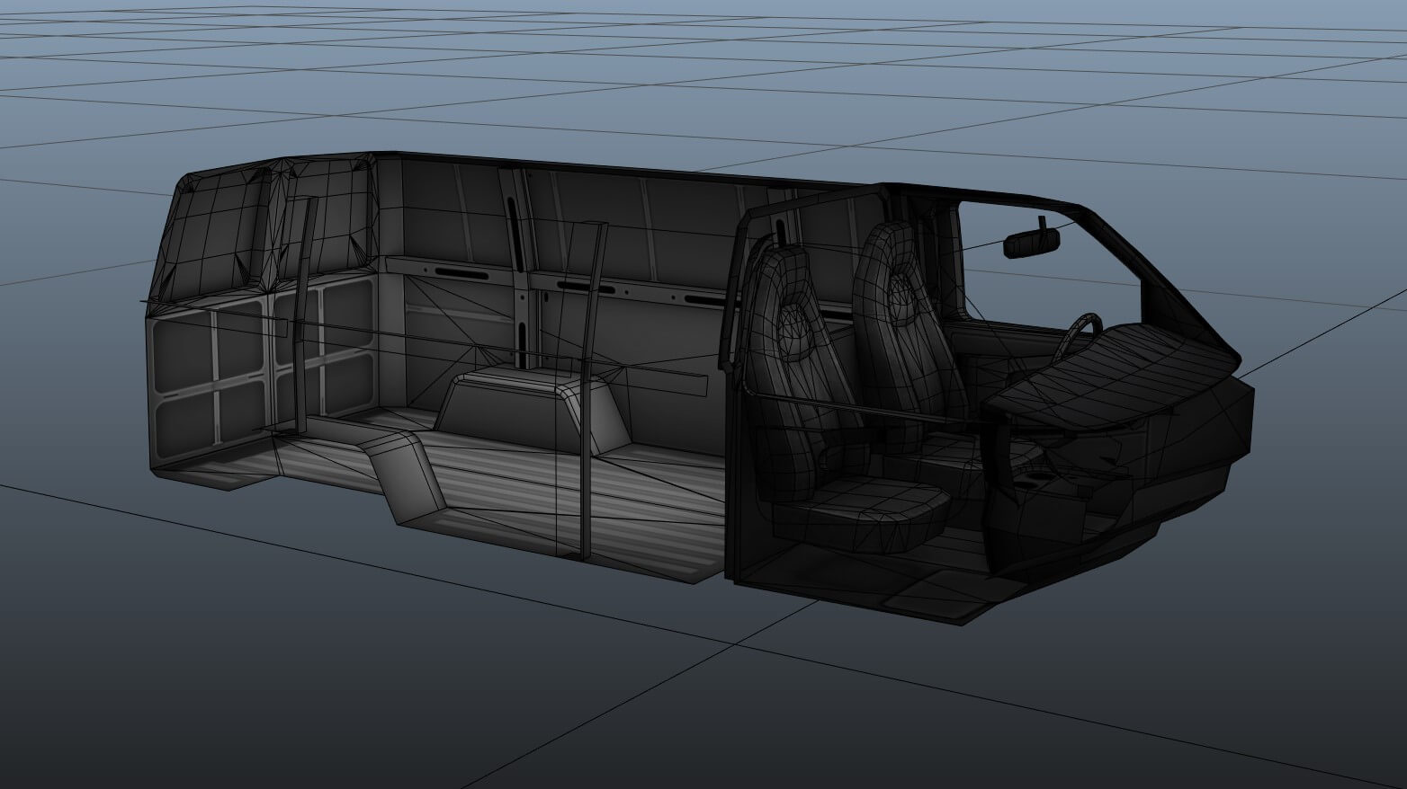 Generic Industrial Van - 3D Model by Veaceslav Condraciuc