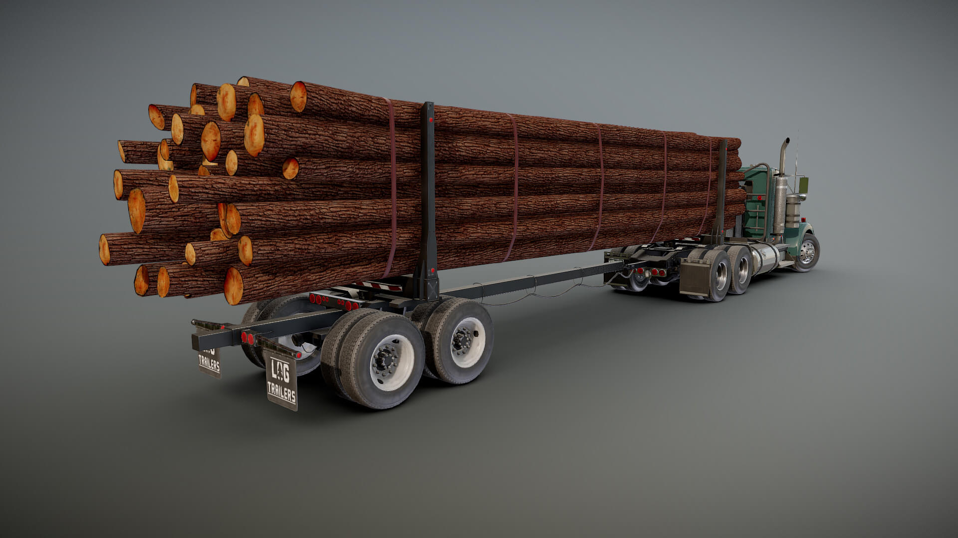 Kenworth Log Truck - 3D Model by Veaceslav Condraciuc