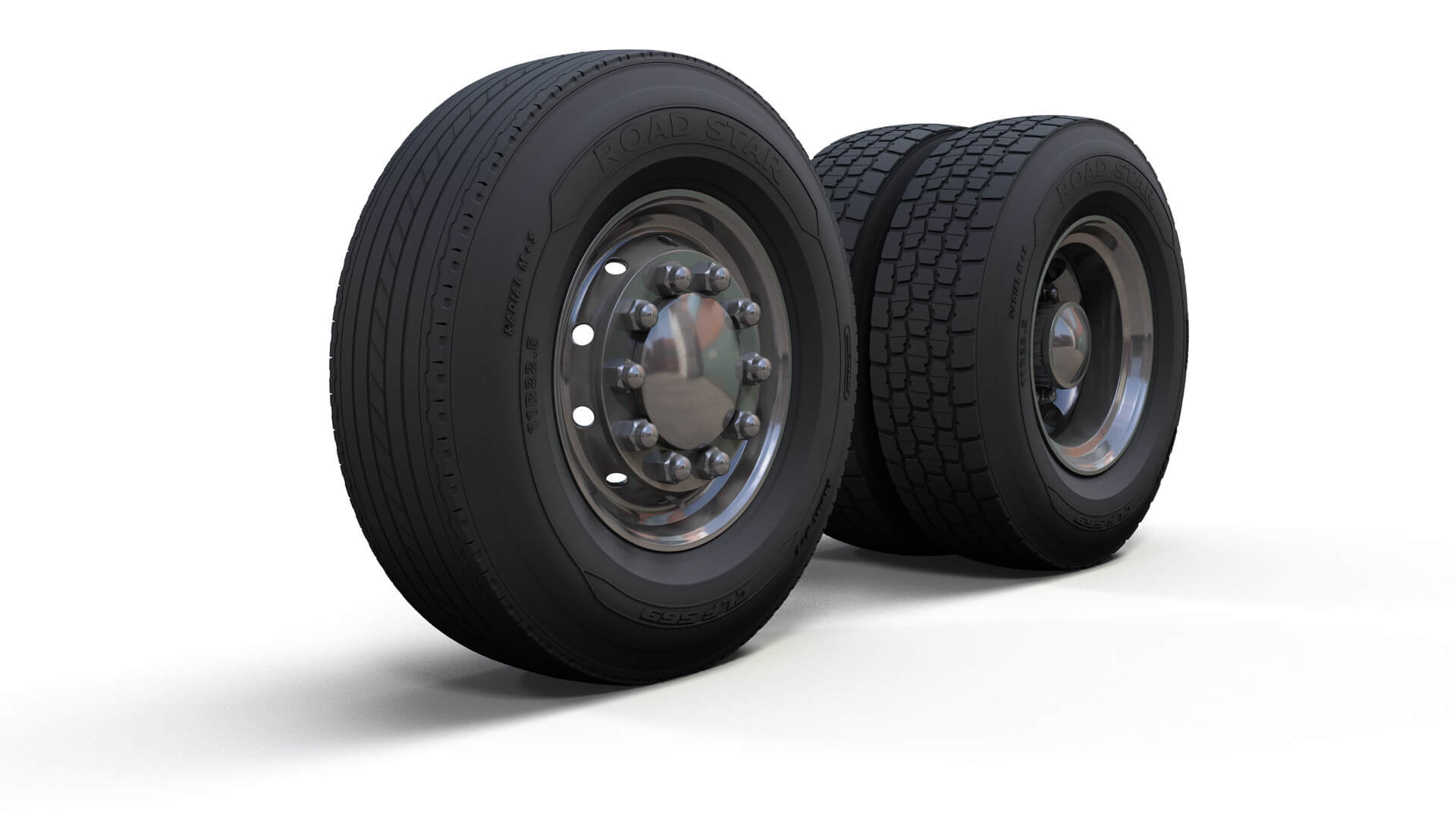 Heavy Truck Wheels - 3D Model by Veaceslav Condraciuc