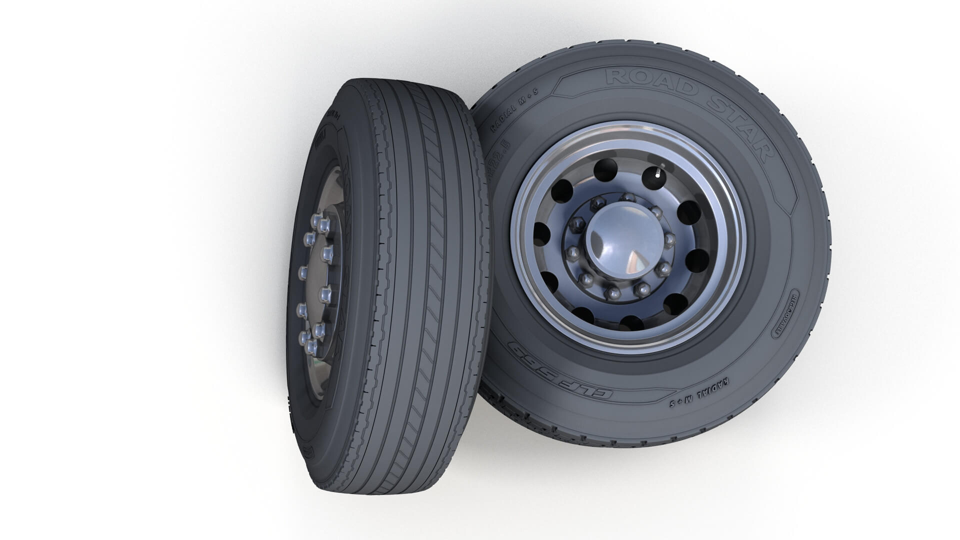 Heavy Truck Wheels - 3D Model by Veaceslav Condraciuc