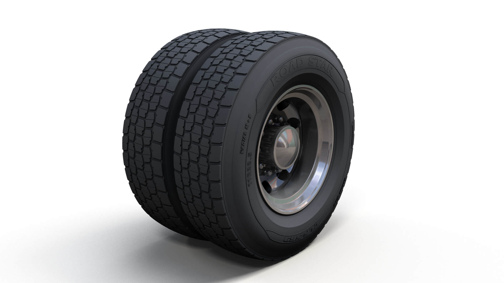 Heavy Truck Wheels - 3D Model by Veaceslav Condraciuc