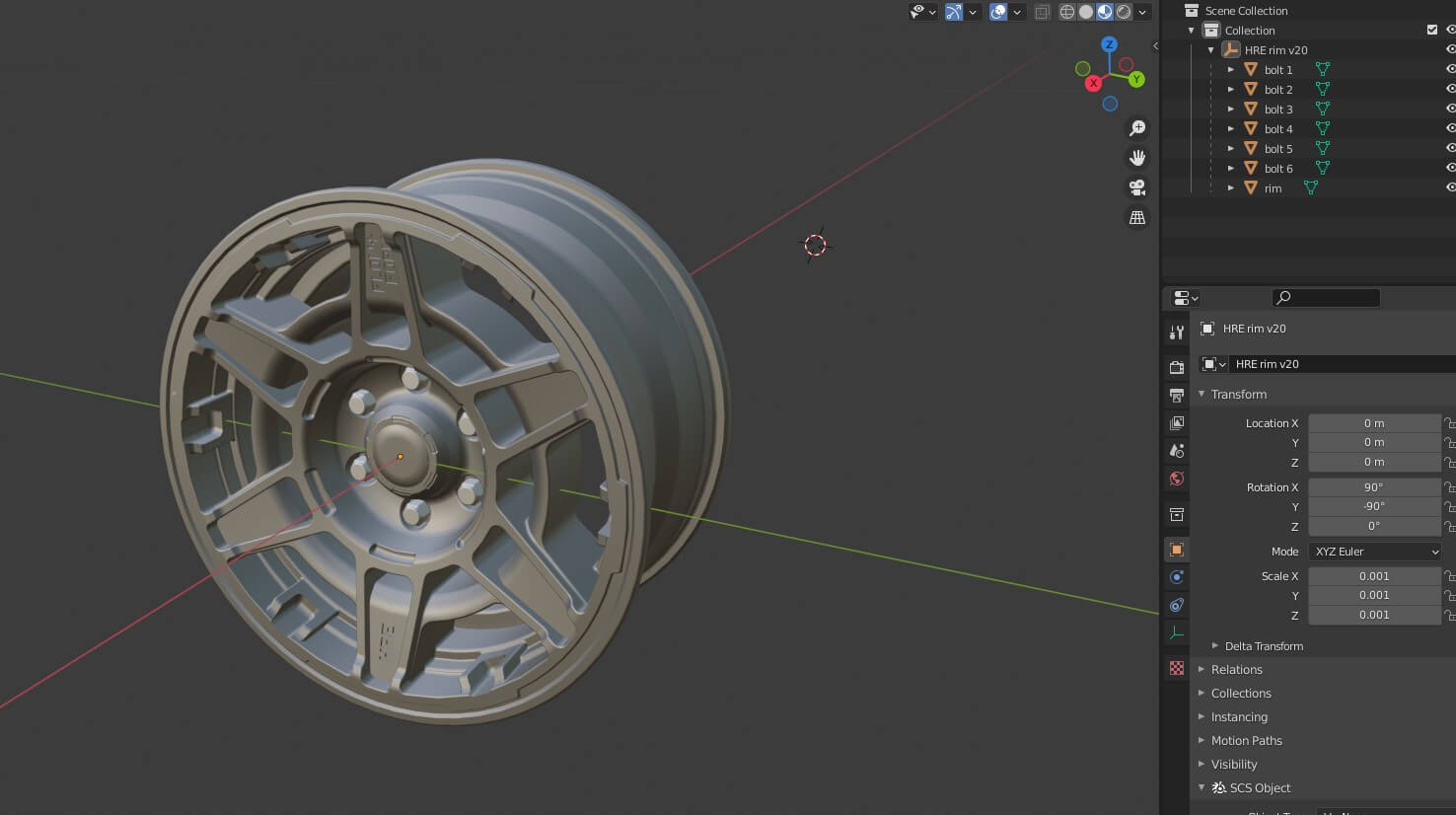 HRE FT1 Rim - 3D Model by Veaceslav Condraciuc
