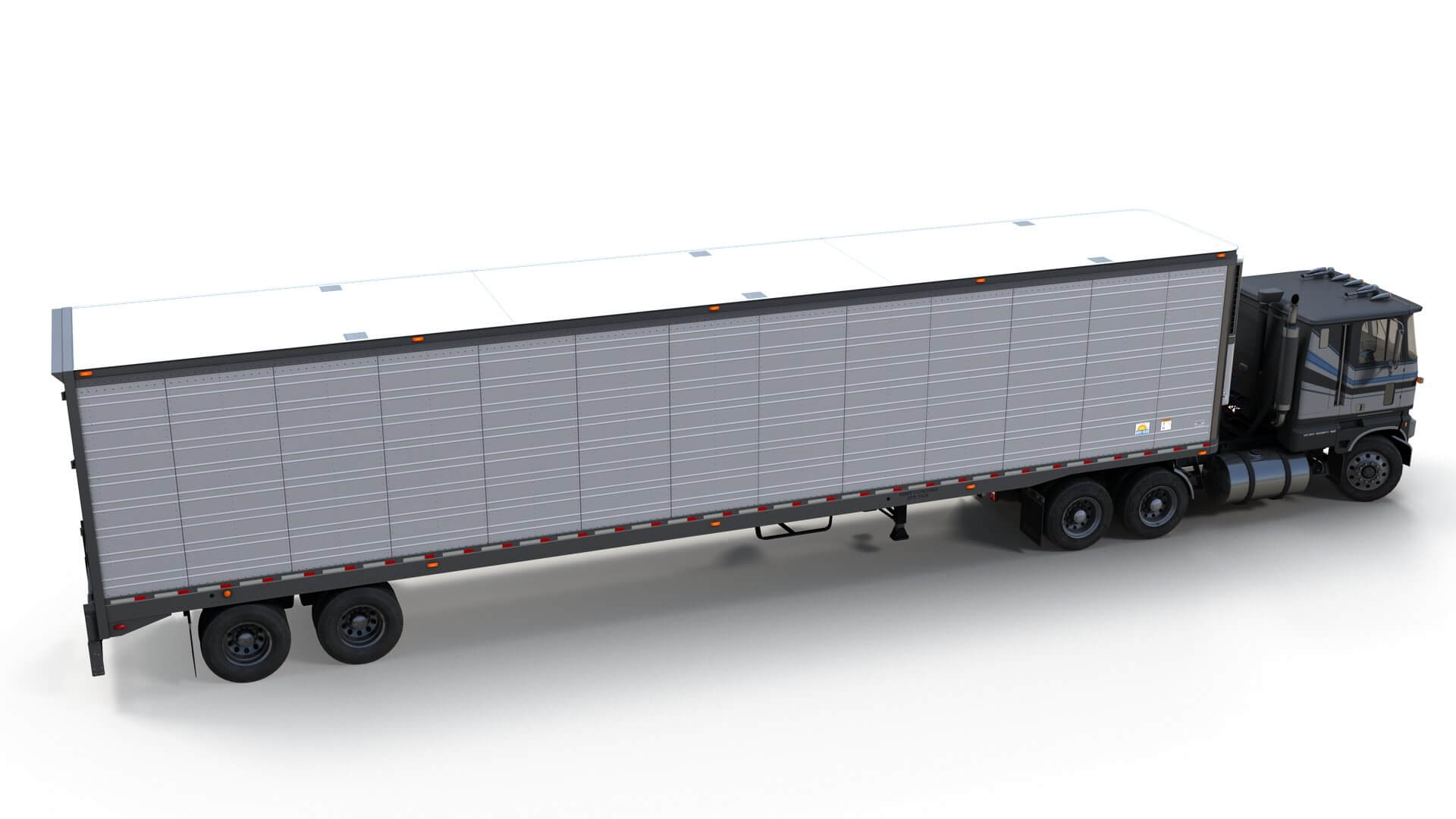 Industrial Cabover Trailer - 3D Model by Veaceslav Condraciuc