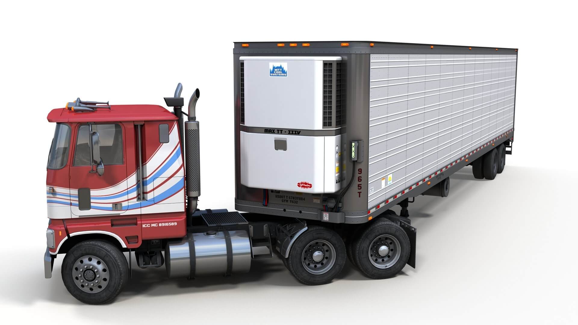 Industrial Cabover Trailer - 3D Model by Veaceslav Condraciuc