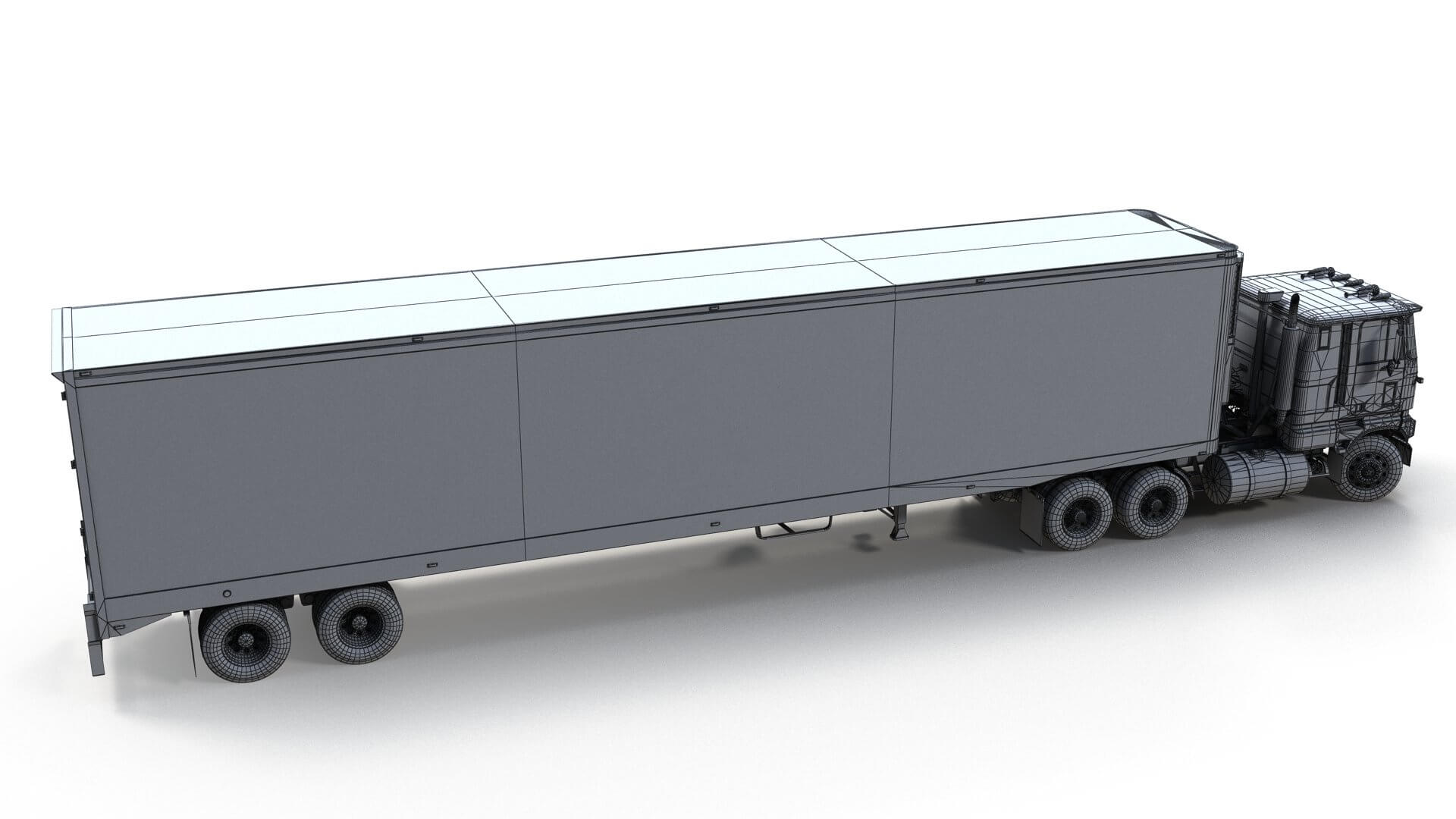 Industrial Cabover Trailer - 3D Model by Veaceslav Condraciuc