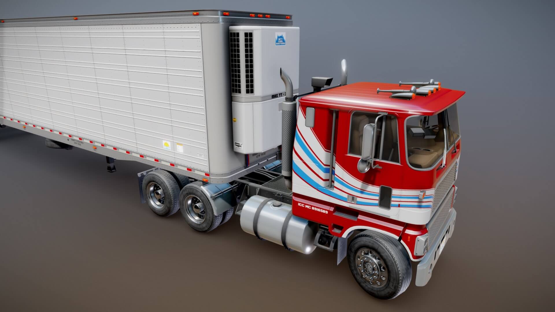 Industrial Cabover Trailer - 3D Model by Veaceslav Condraciuc