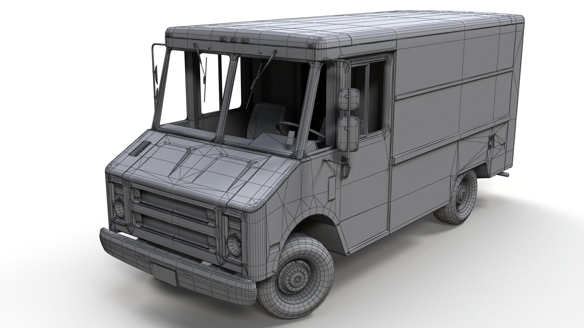 Industrial Step Van - 3D Model by Veaceslav Condraciuc