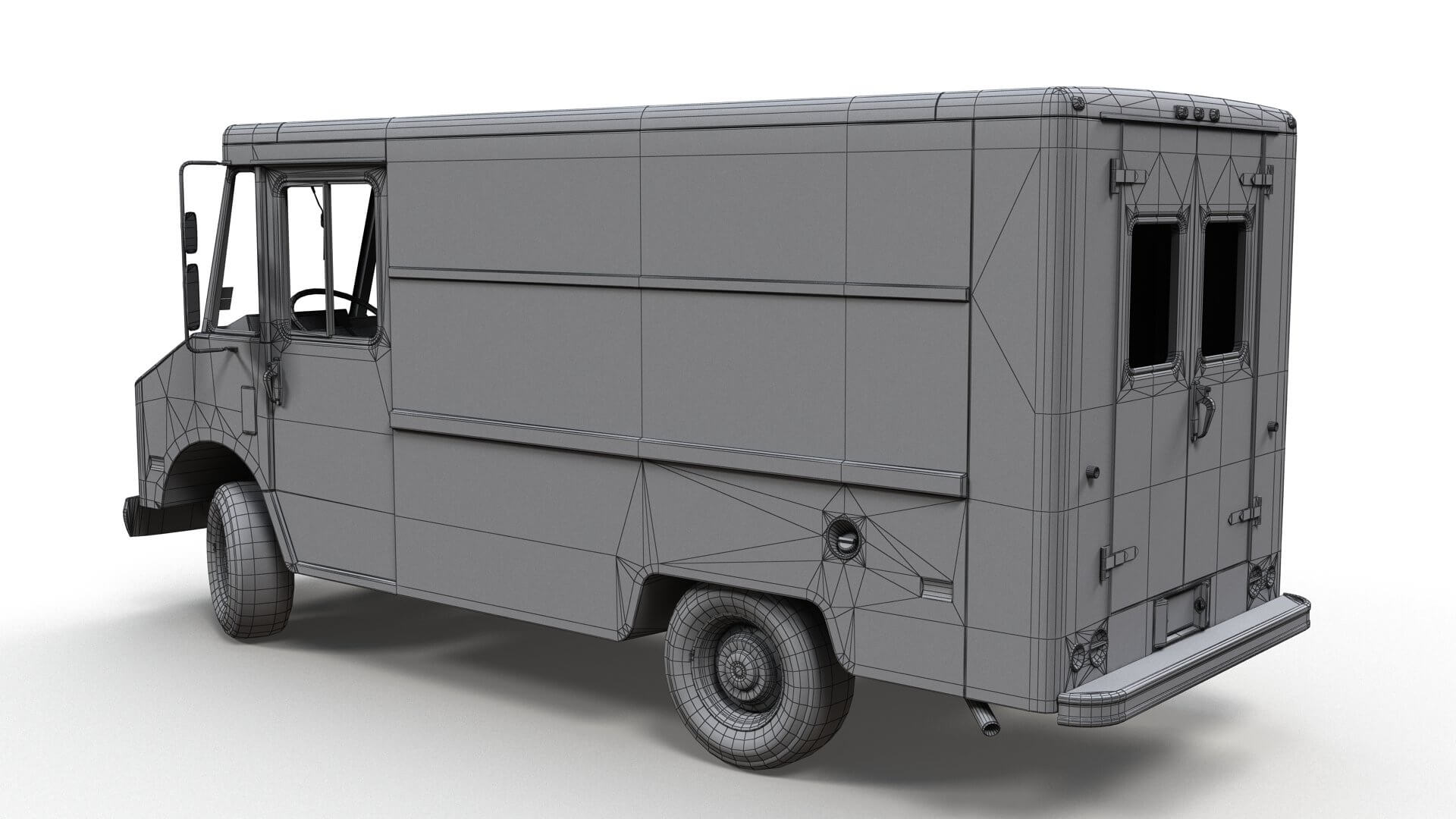 Industrial Step Van - 3D Model by Veaceslav Condraciuc