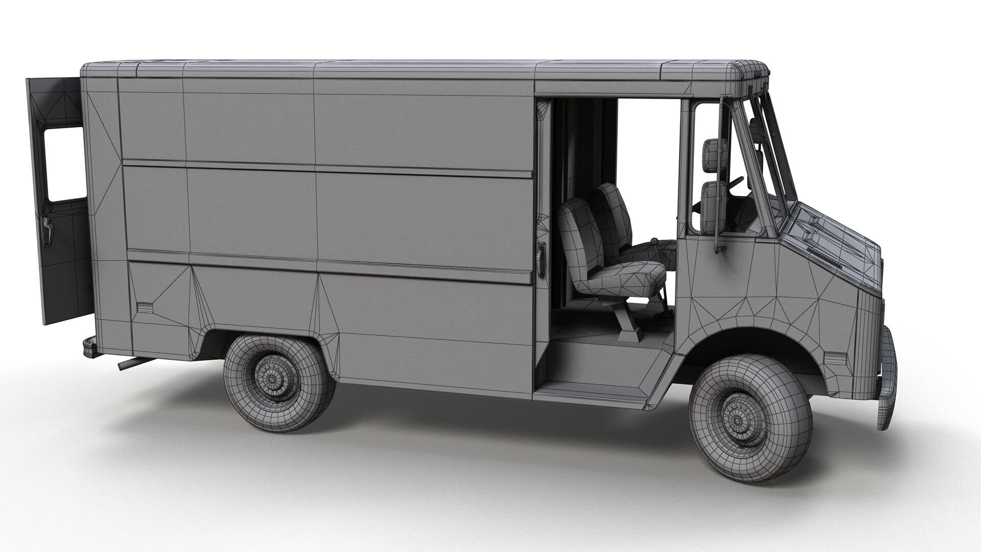 Industrial Step Van - 3D Model by Veaceslav Condraciuc