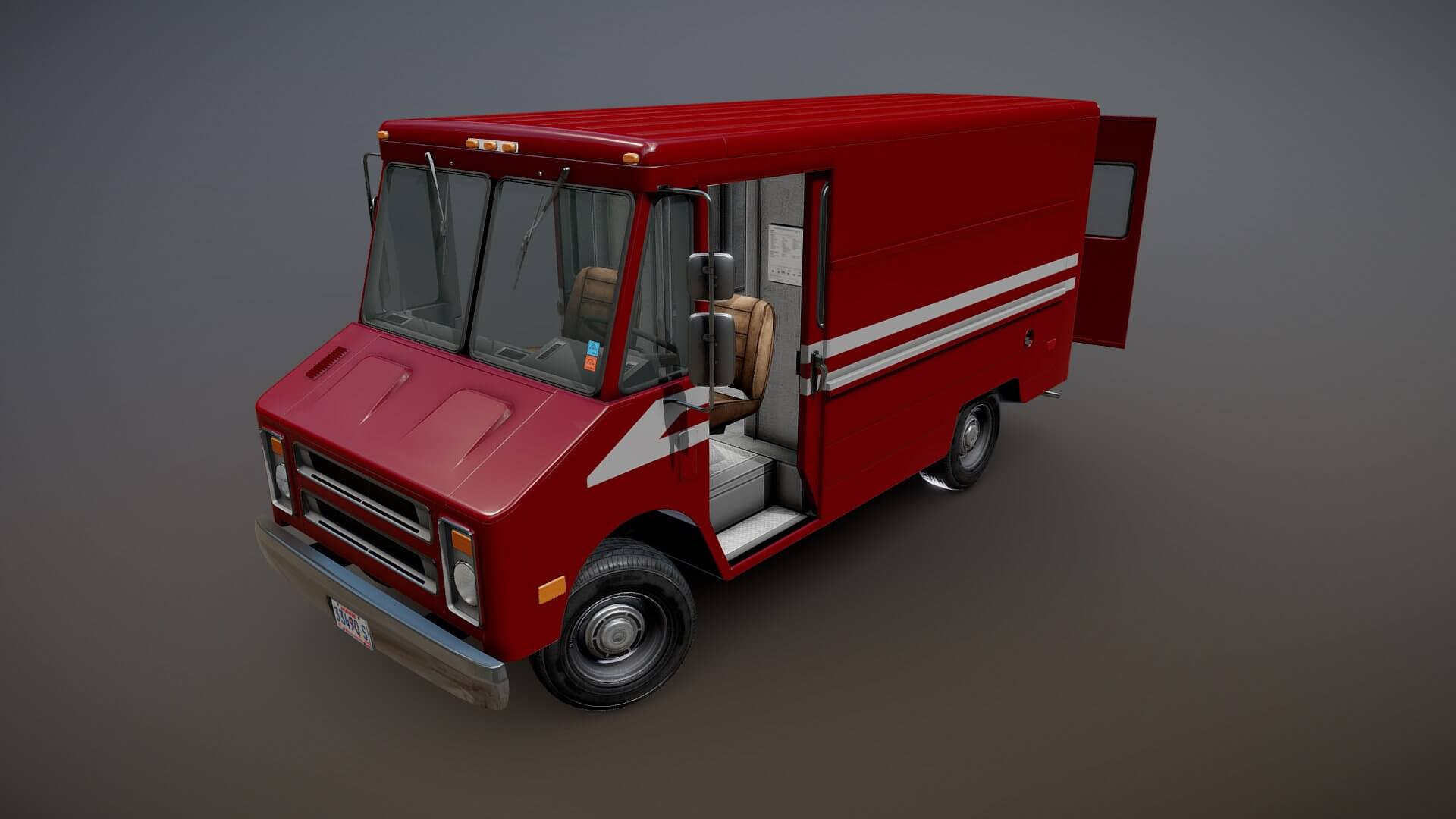 Industrial Step Van - 3D Model by Veaceslav Condraciuc
