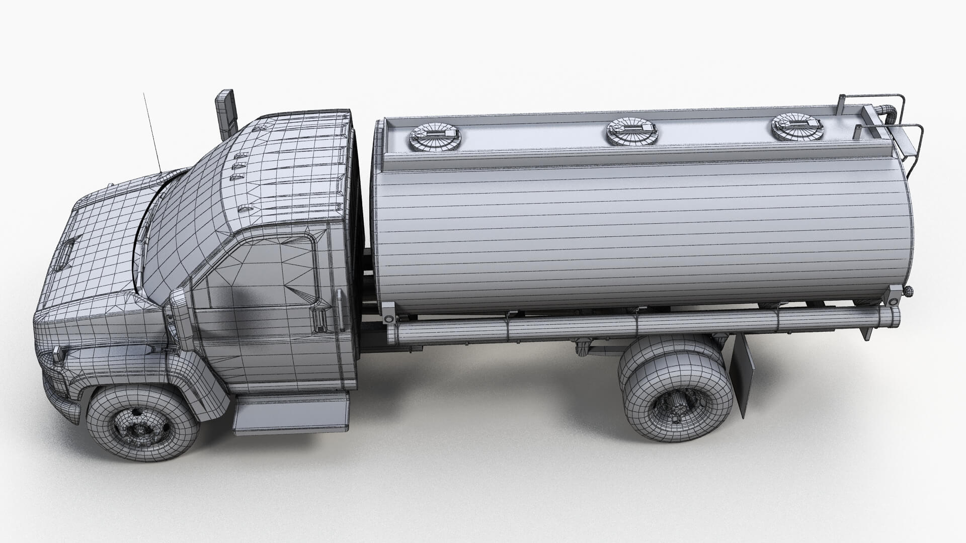 Industrial Tanker Truck - 3D Model by Veaceslav Condraciuc